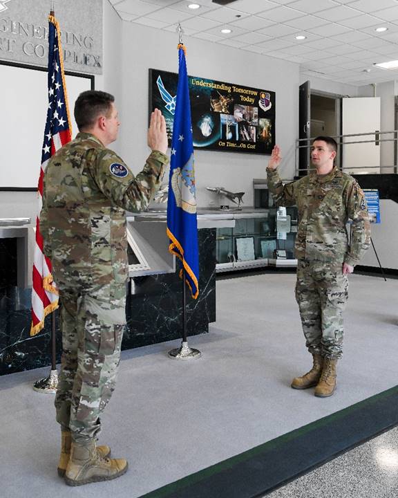 2nd Lt. Michael Hareld becomes first member of US Space Force at Arnold ...