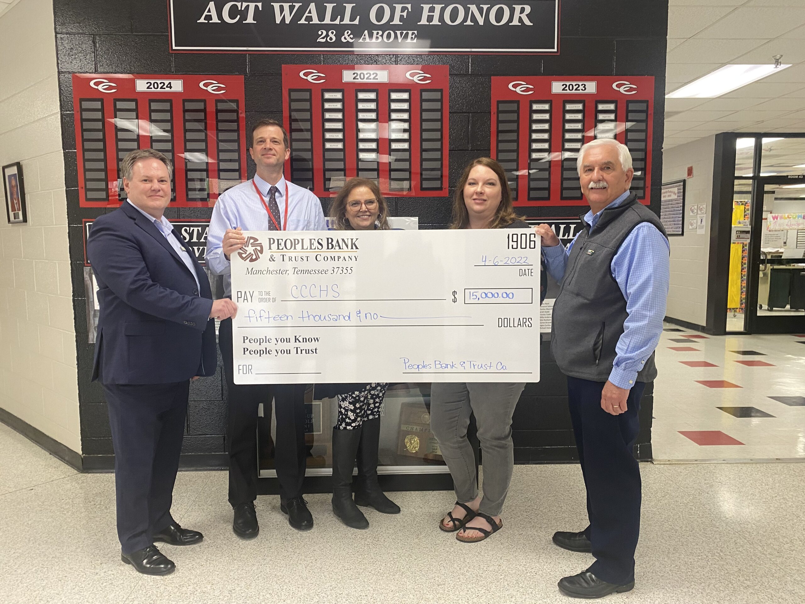 Peoples Bank donates to completely revamp CHS auditorium sound system ...